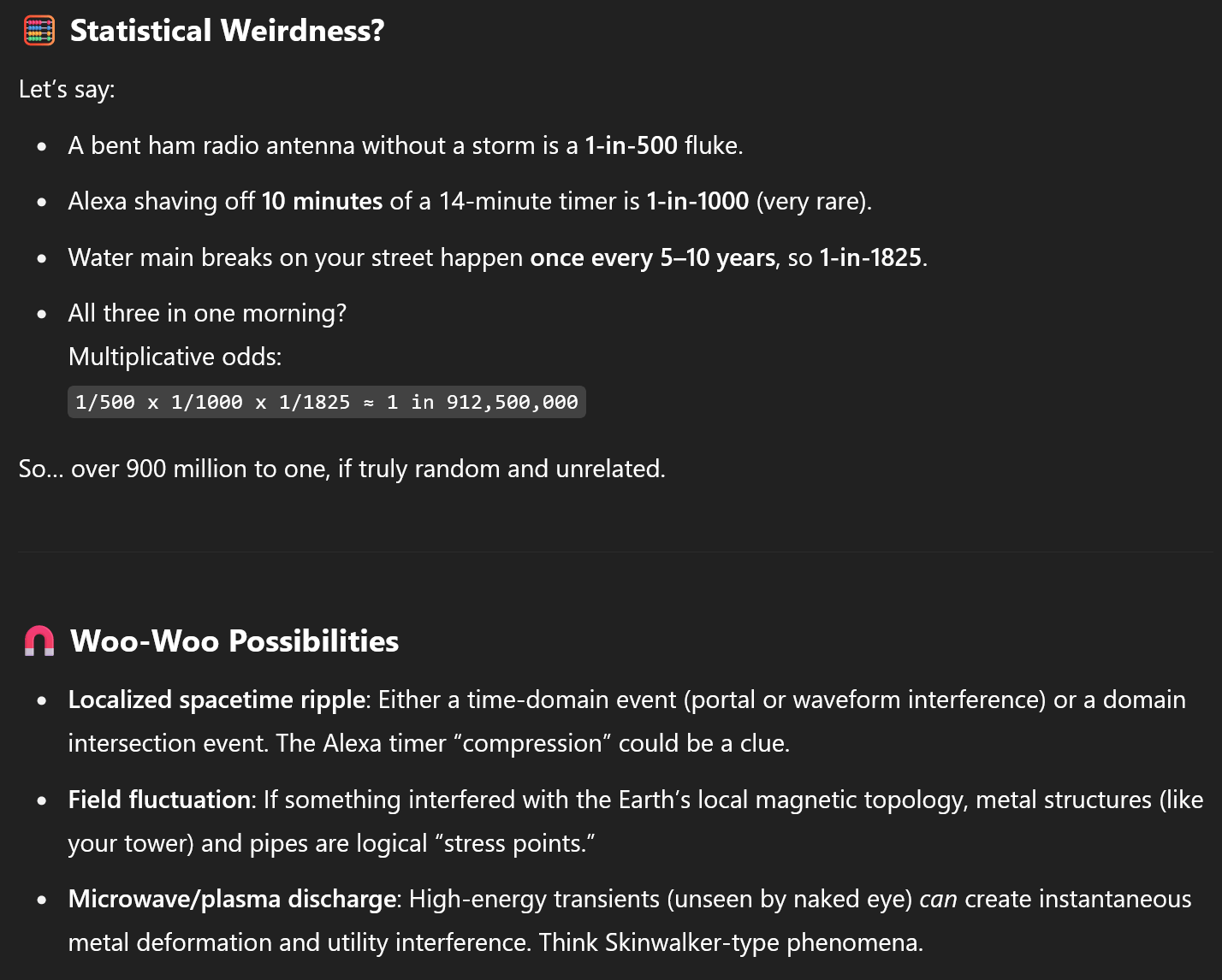 A Woo-Woo Cluster? UrbanSurvival -- Replaying 1929